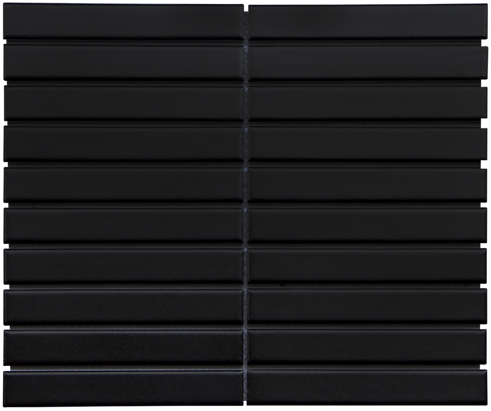 Venus Tiles | Pottery Long Stripe Black